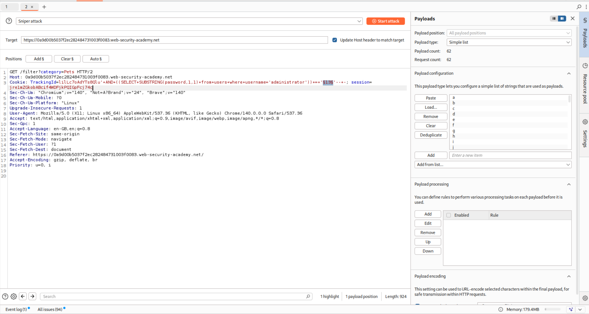 Walkthrough - SQLi Portswigger labs | Yash's CyberSec blog